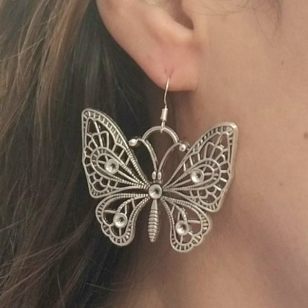 Butterfly Earrings - Etsy