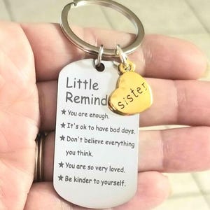 Sister Keychain, Sister Inspirational Gift, Sister Gift, Sister Key ...