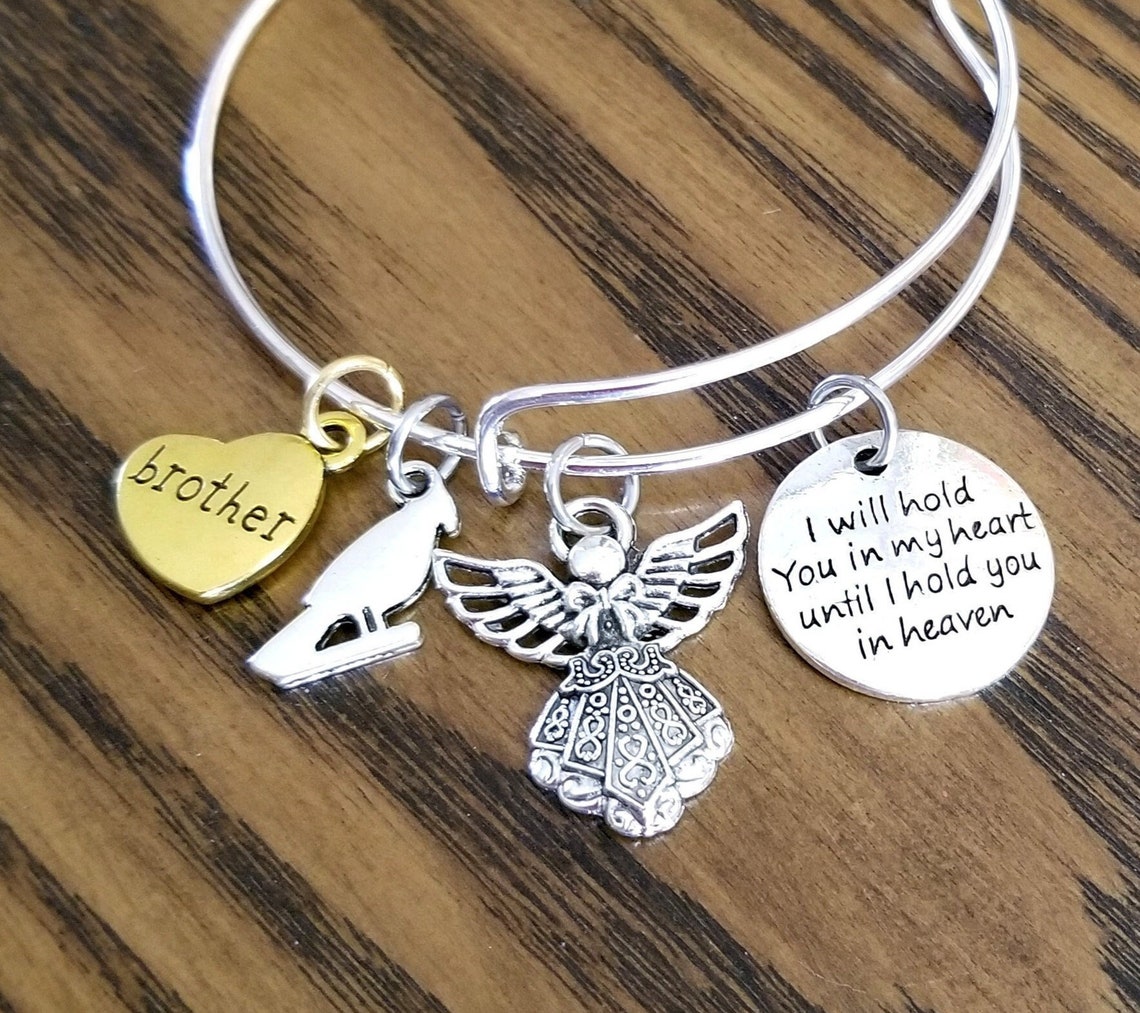 Brother in Memory Bracelet, Brother Passing Gift, Cardinal Charm ...