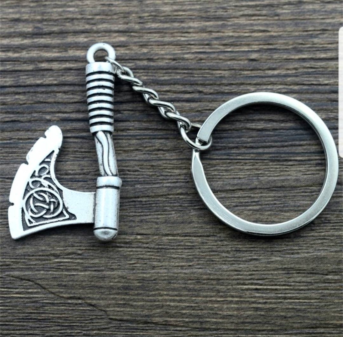 Viking Axe Keychain, Celtic Key Ring, Medieval, Hatchet, Norse Axe Key ...