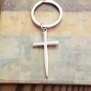 Spiked Cross Keychain Sword Cross Cross Key Ring Medieval - Etsy