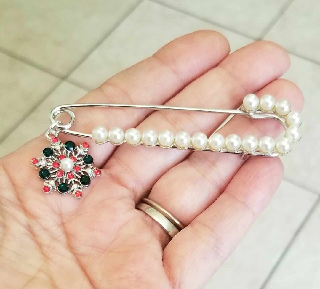 Candy Cane Brooch, Christmas Brooch, Holiday Brooch, Christmas Pin ...