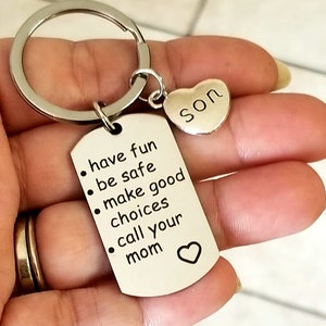 Son Keychain, Son Inspirational Gift, Son Gift, Son Key Ring, Gifts for ...