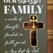 Our Family Wooden Sign, Cross Wood Wall Plaque, Art, Home Decor ...