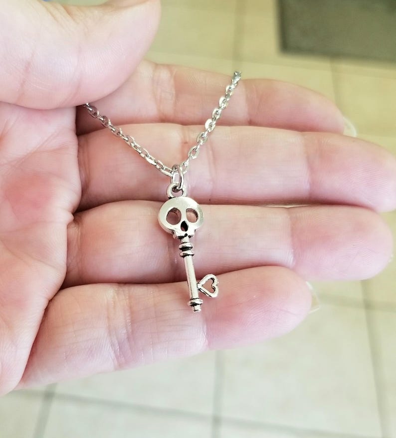 Skeleton Key Necklace, Skeleton Necklace, Key Necklace, Skeleton Key ...