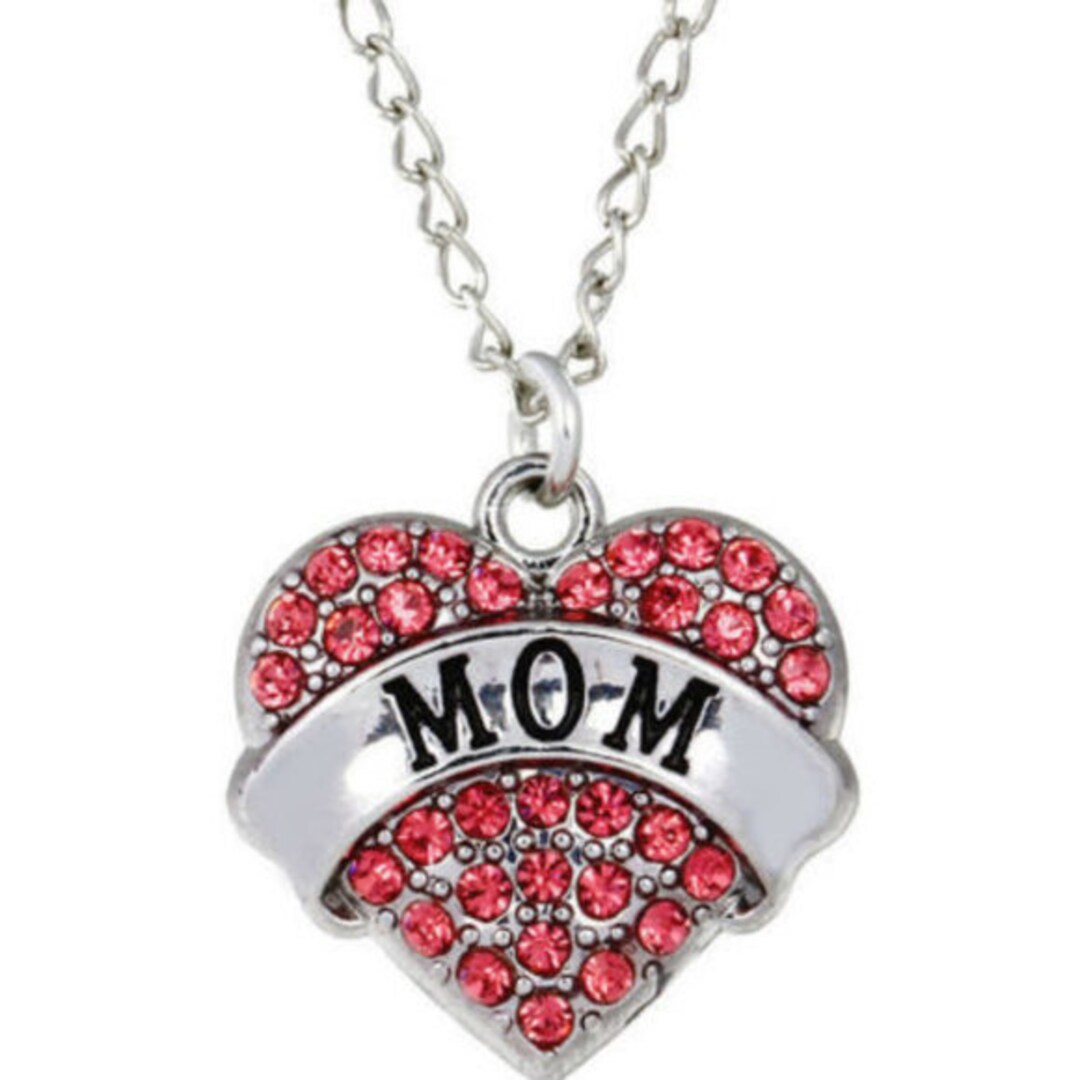 Silver Mom Pendant Necklace, Mom Jewelry, Necklace for Mom, Mom Gift ...