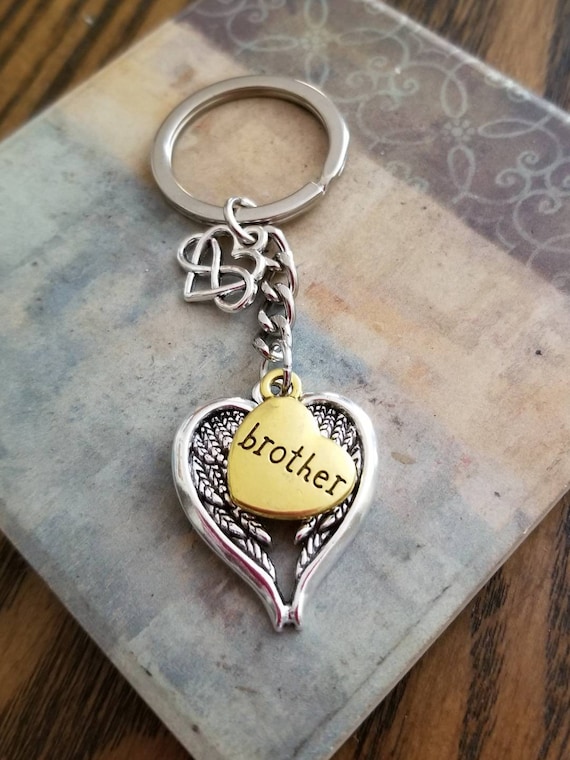 Brother in Heaven Keychain Brother Loss Gift Brother in | Etsy