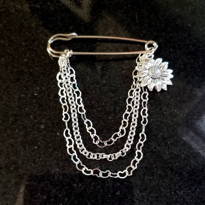 Safety Pin Brooch - Etsy