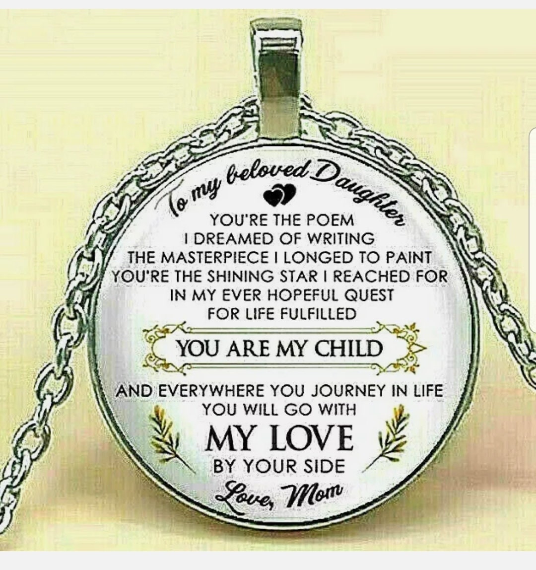 Daughter Necklace, Daughter Necklace From Mom, Daughter Gift From Mom ...