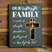 Our Family Wooden Sign, Cross Wood Wall Plaque, Art, Home Decor ...
