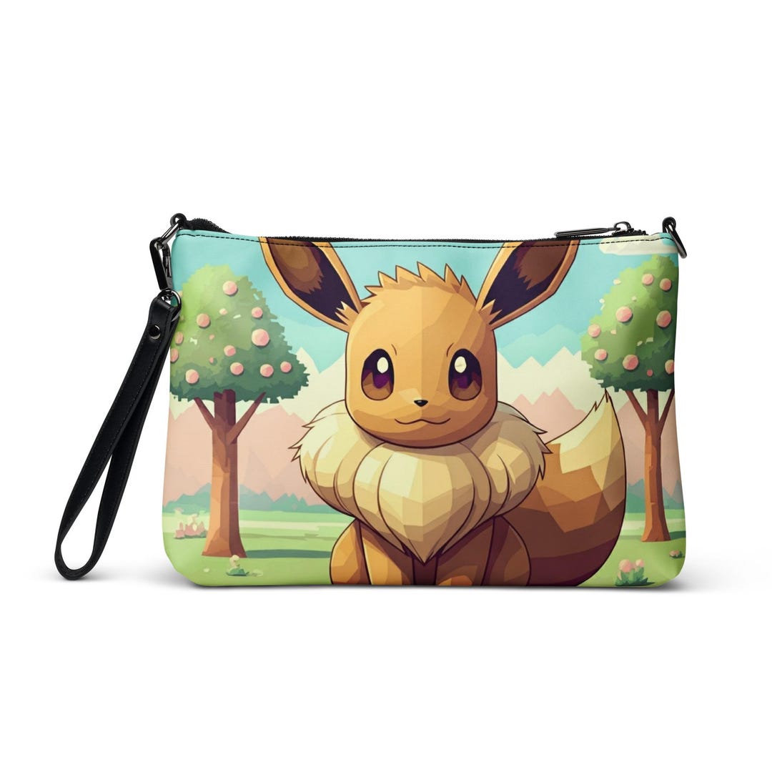 Eevee-inspired Crossbody Bag Adorable Pokémon Design Faux Leather Purse ...