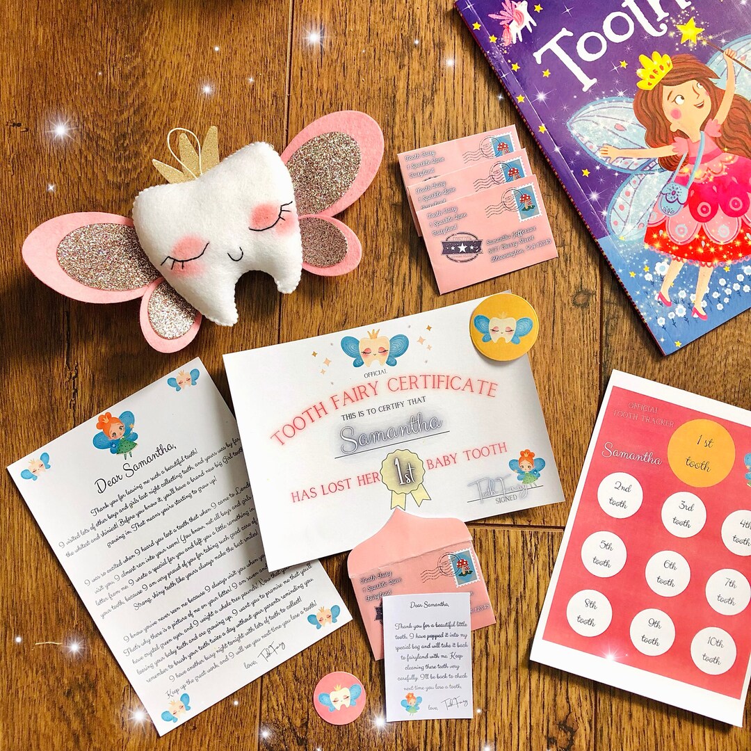 Tooth Fairy Kit Set Tooth Fairy Keepsake Felt Tooth Fairy - Etsy