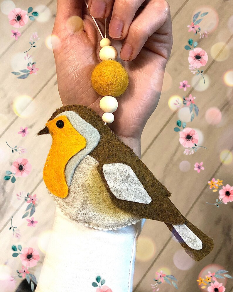 Felt Birds Felt Birds Decorations Felt Blue Jay Felt - Etsy