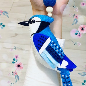 Felt Birds Felt Birds Decorations Felt Blue Jay Felt Cardinal Bird Felt ...