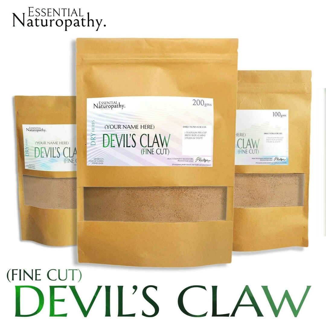 DEVILS CLAW ROOT Dried Herb Fine Cut Loose Tea (harpagophytum ...
