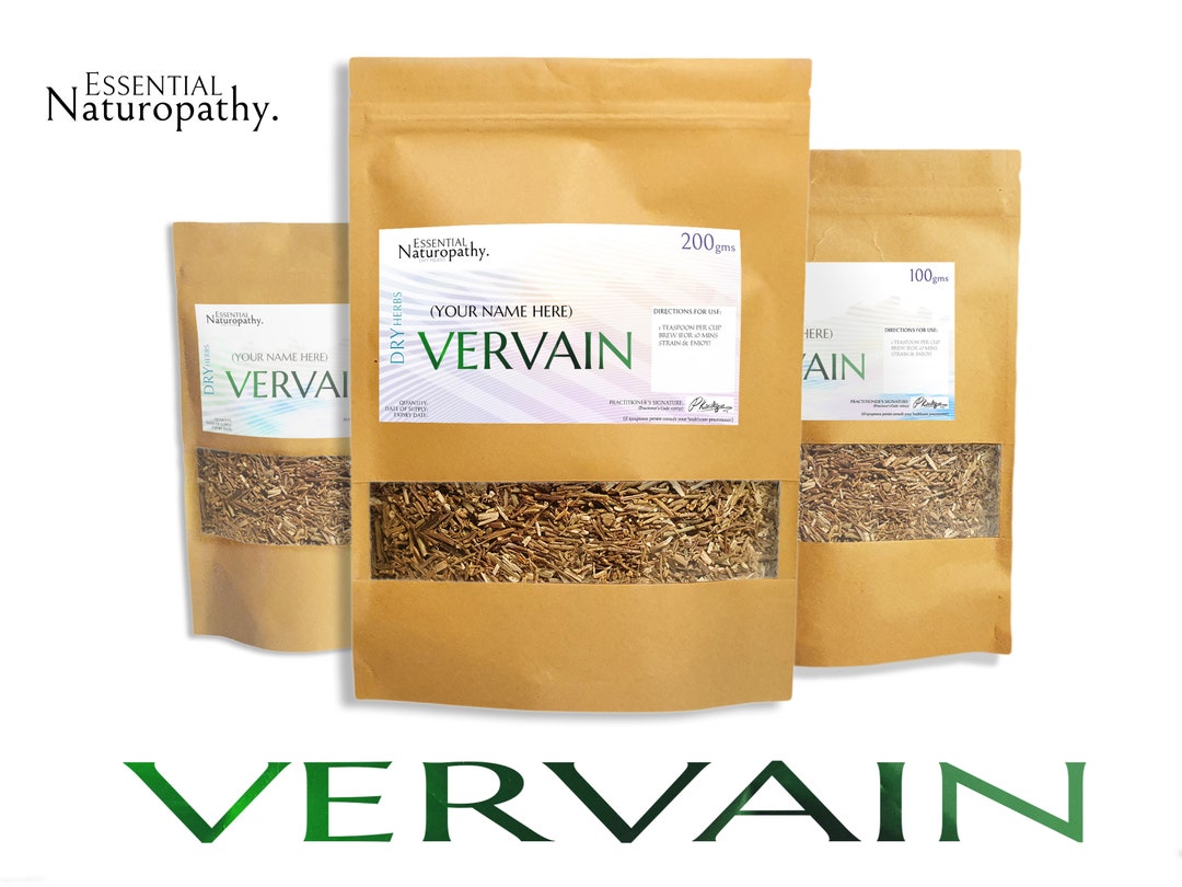 VERVAIN DRIED HERB Certified Organic (verbena Officinalis) Premium ...