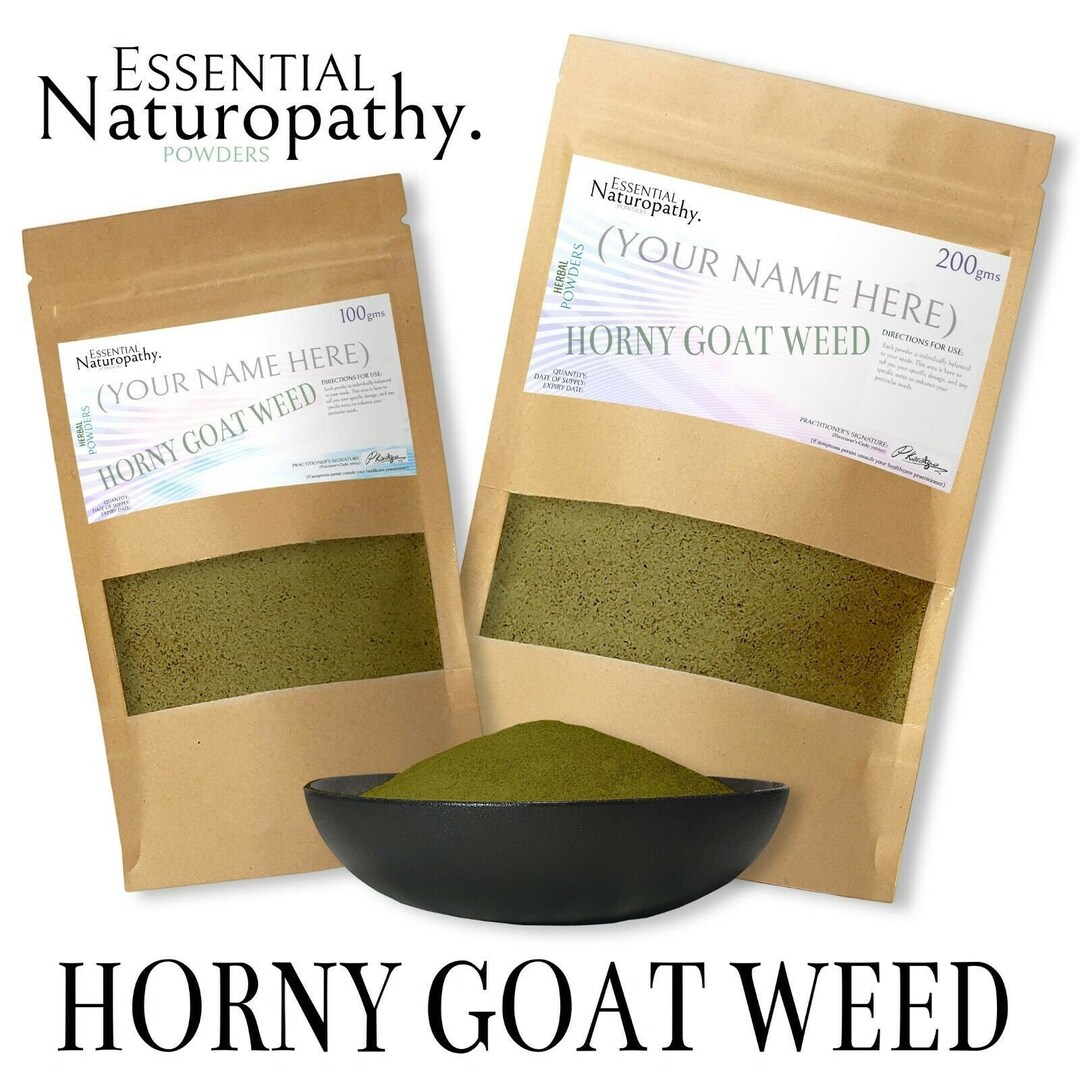 HORNY GOAT WEED Powder - Wildcrafted (epimedium Sagittatum) Pure ...
