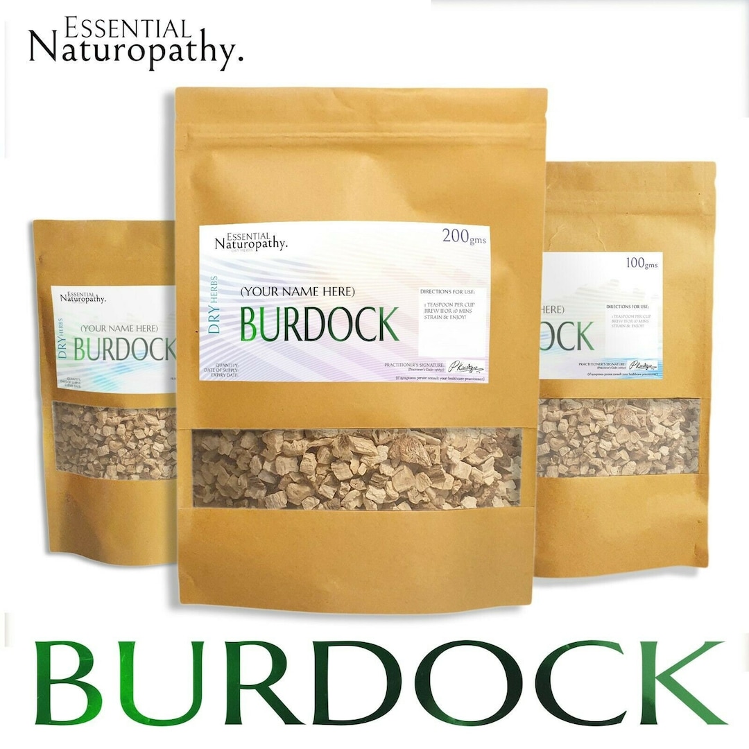 BURDOCK ROOT Dried Herb 100% Certified Organic Loose Tea arctium Lappa ...