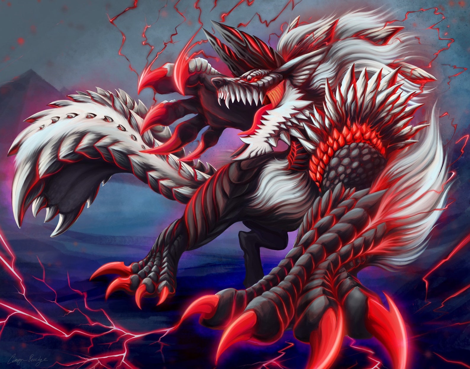 Stygian Zinogre Print | Etsy