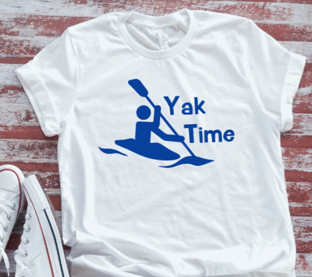 Yak Time, Kayak, Kayaking Soft White Short Sleeve T-shirt With FREE ...