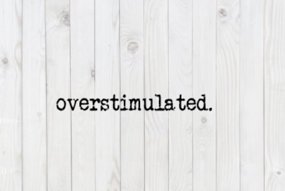 Overstimulated, Funny SVG File, Pdf, Png, Dxf, Digital Download, Cricut ...