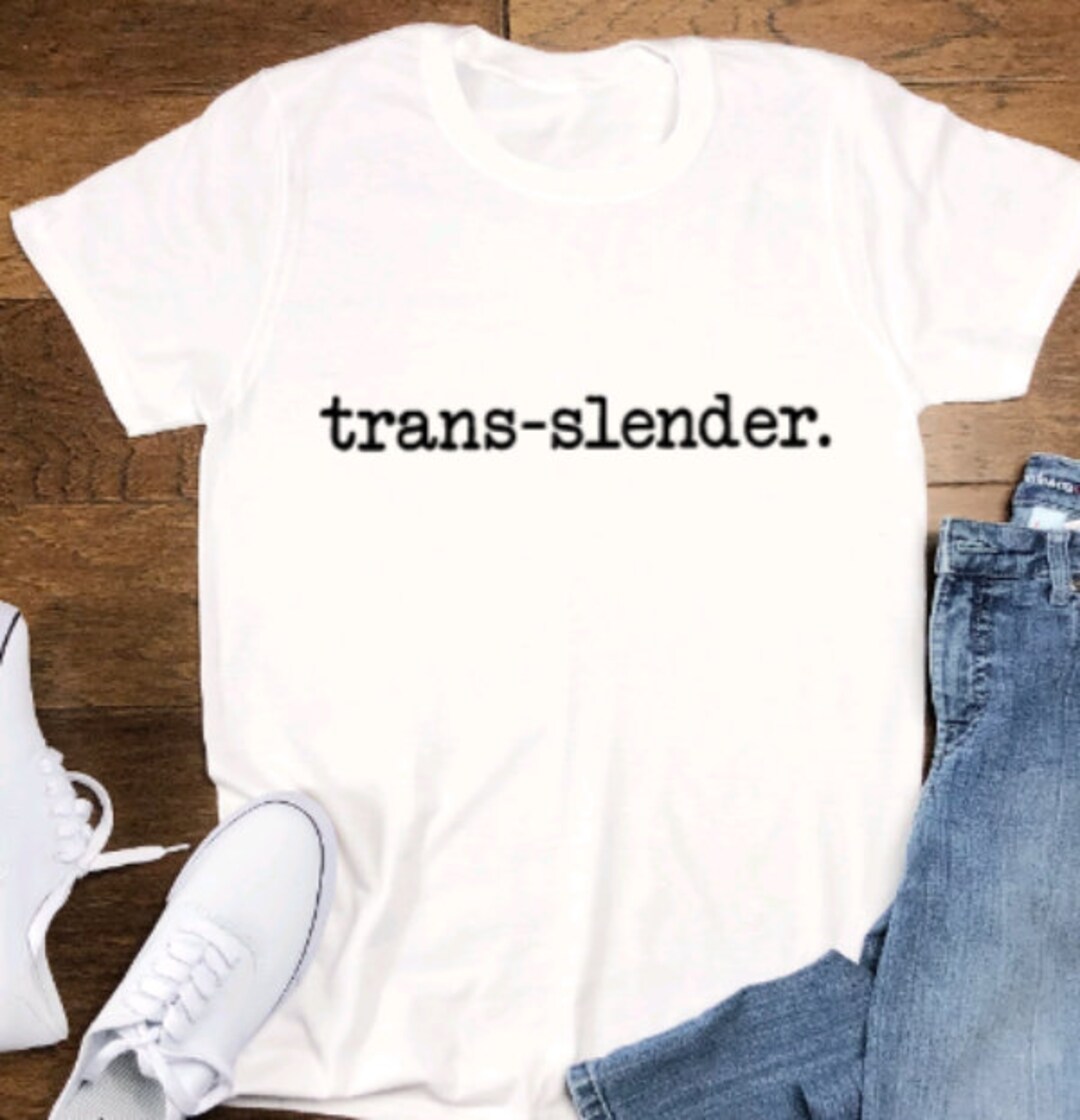 Trans-slender, Unisex White Short Sleeve T-shirt With FREE SHIPPING - Etsy