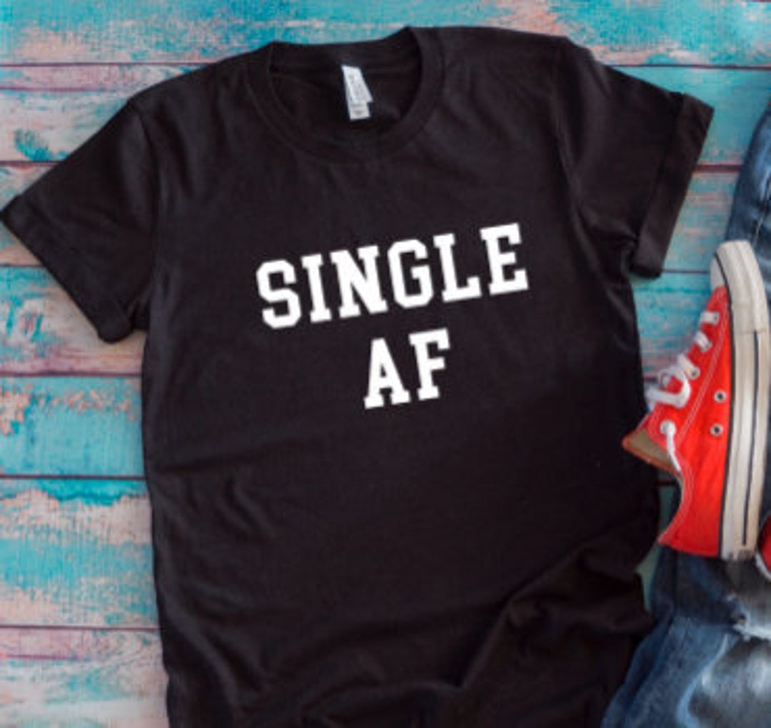 Single AF Black Unisex Short Sleeve T-shirt With FREE SHIPPING - Etsy