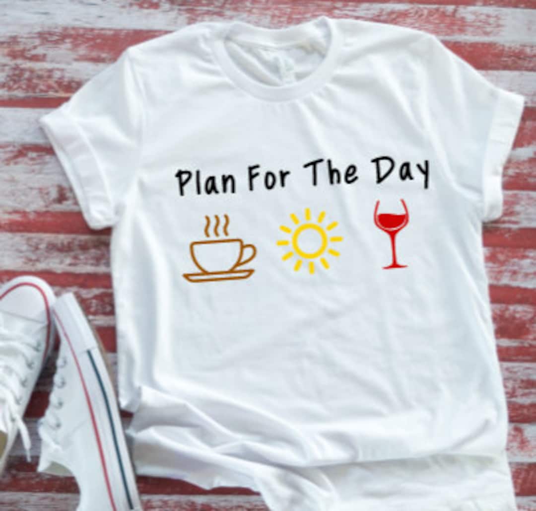 Plan for the Day White Short Sleeve T-shirt With FREE SHIPPING - Etsy