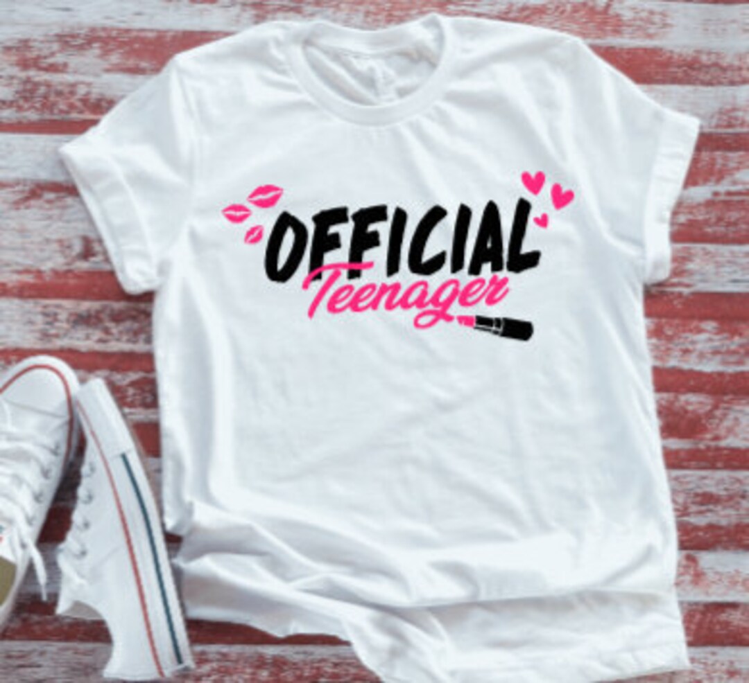Official Teenager Birthday Girl Birthday Unisex White Short - Etsy