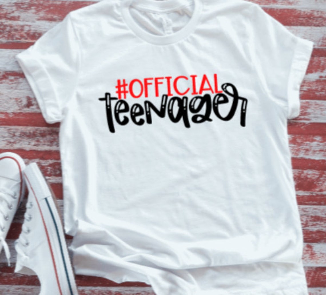 Official Teenager Birthday Unisex White Short Sleeve T-shirt / FREE ...