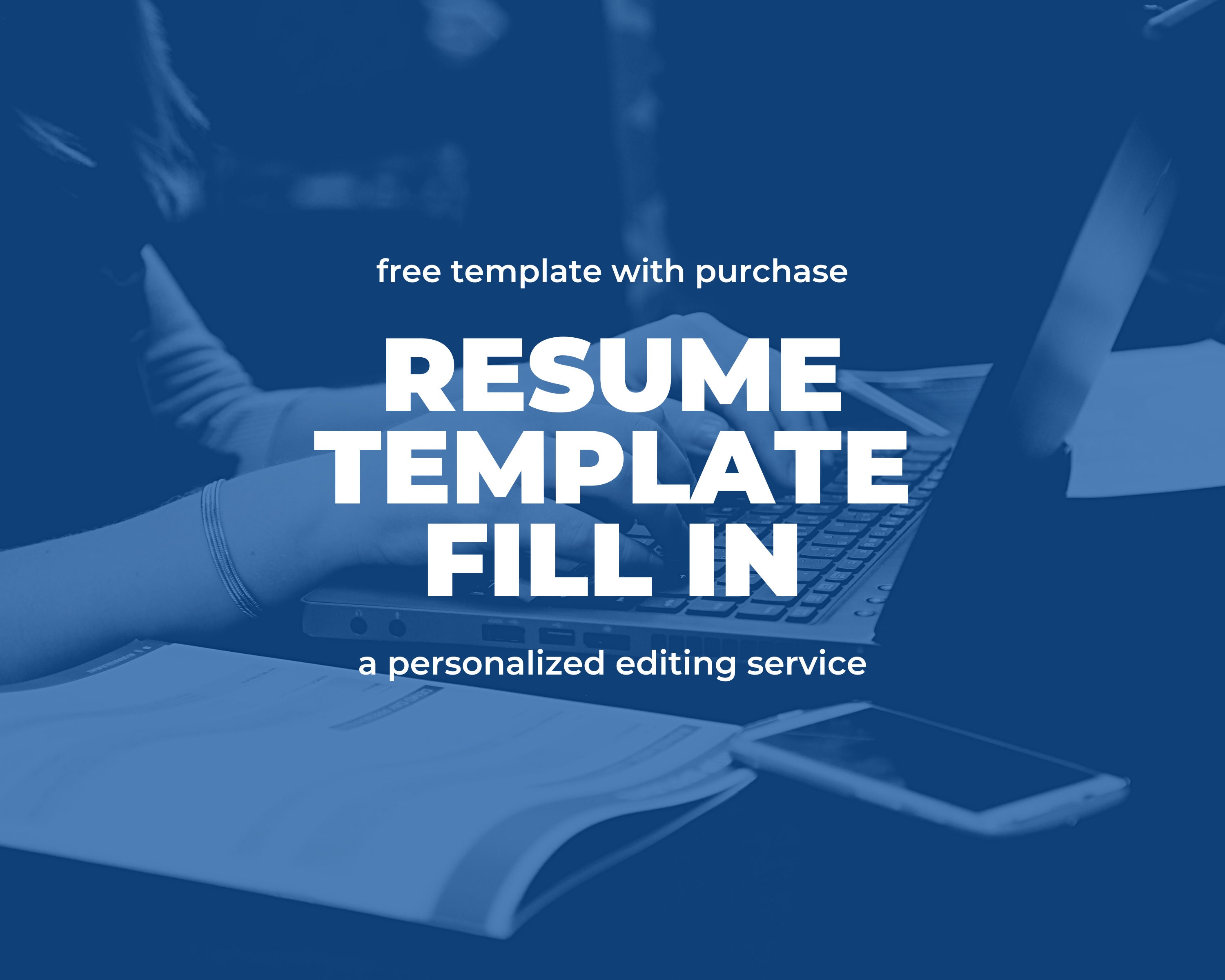 Resume Fill in With Free Resume Template, Cover Letter, References ...