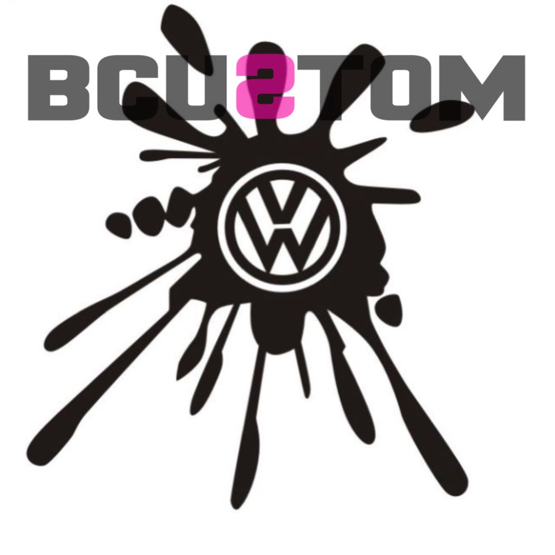 VW Splash Logo Sticker - Etsy