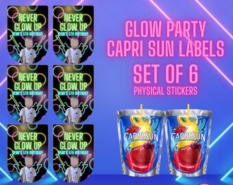 POP It Birthday Party Capri Sun Labels Juice Pouch Fidget Toys Gift Box ...