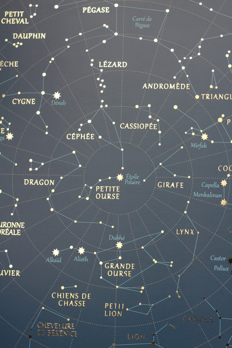 Carte des constellations - Etsy France