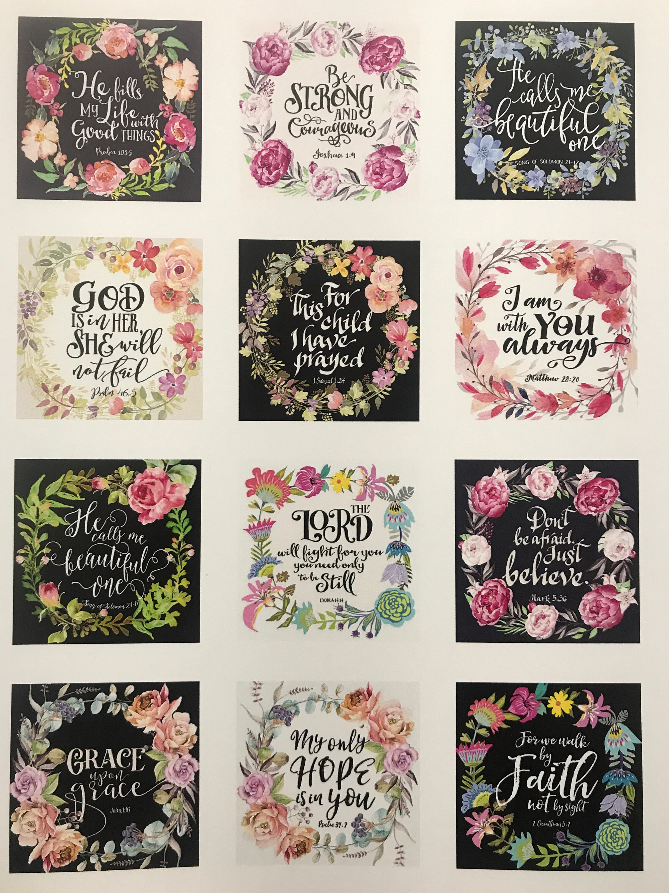 Bible Quotes Magnets - 2"x2" - Etsy