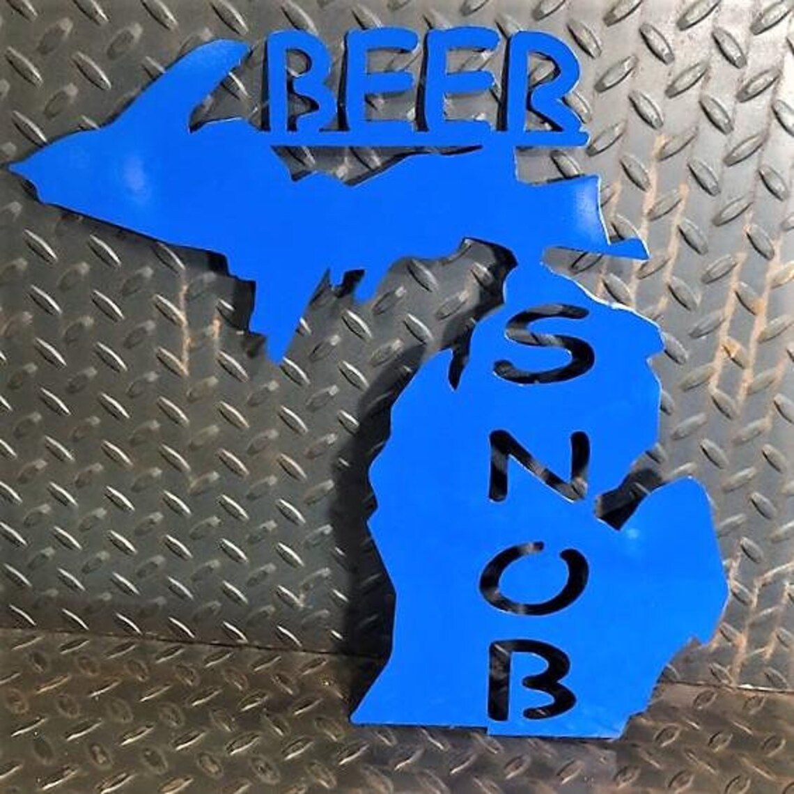 Beer Snob Michigan Metal Wall Art Sign & Gift Decor | Etsy