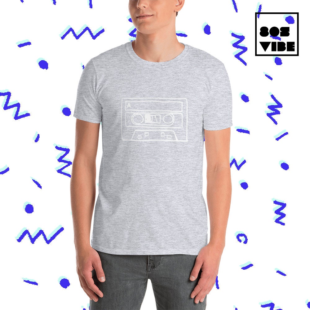 CASSETTE TAPE SHIRT, 80s Clothing Cassette T Shirt, Retro Audio Tape ...