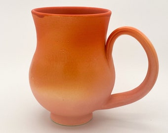 Large Sunset Ceramic Mug - Sunrise + Sunset Mugs - Black and Turquoise ...