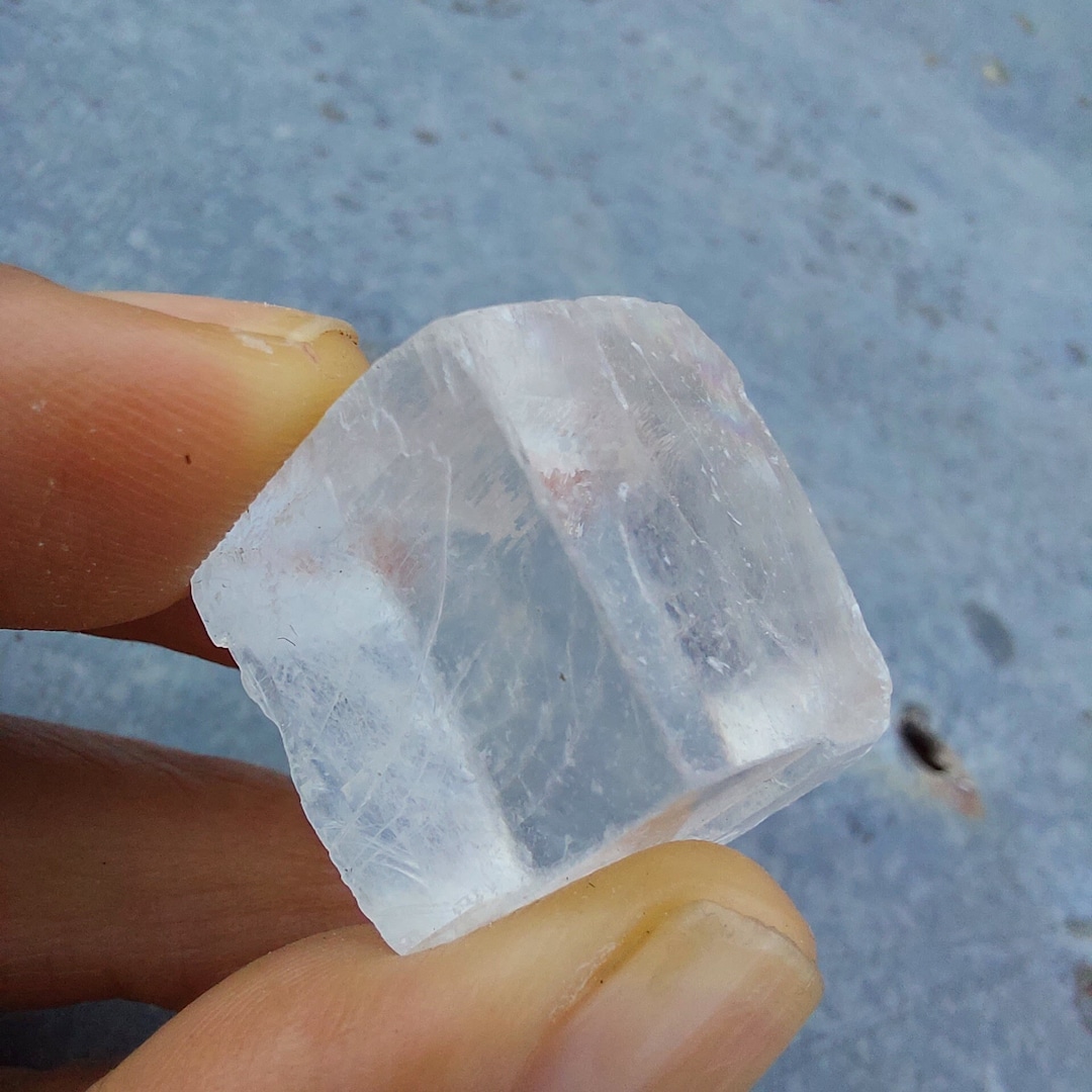 Optical Calcite, Natural Rough Iceland Spar Calcite Crystal - Etsy