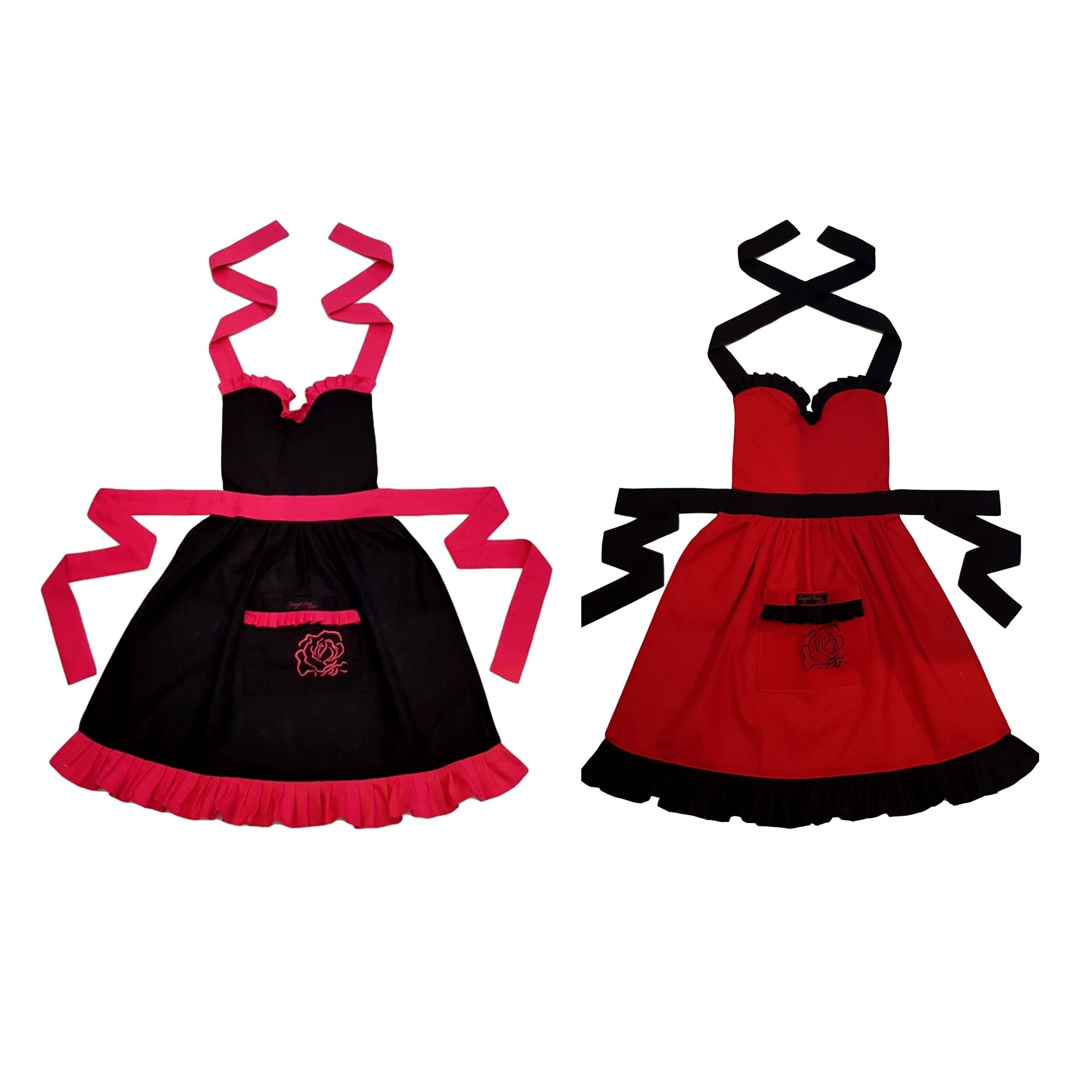 Retro Vintage Apron, Cake Baking Apron, Retro Inspired Apron, Frilly ...