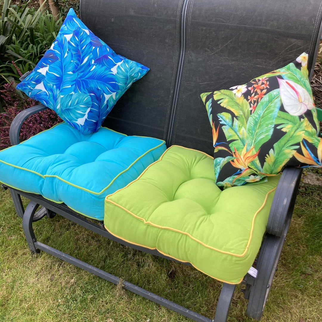 Colourful Large Box Seat Cushions, Floor Cushion, Mix and Match, Chunky ...
