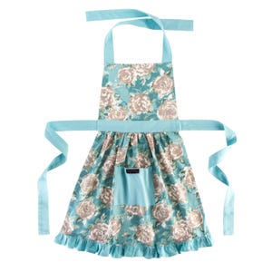 Retro Aprons for Women, Frilly Apron, Vintage Inspired Fashion, Floral ...