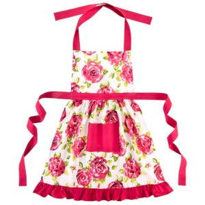 Retro Aprons for Women, Frilly Apron, Vintage Inspired Fashion, Floral ...