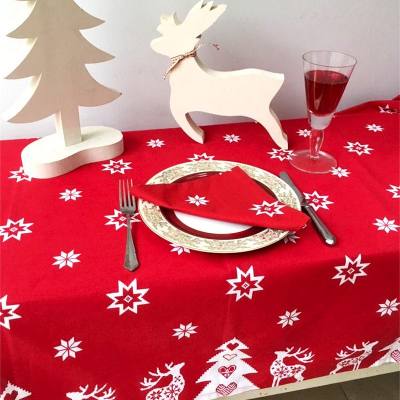 Xmas Tablecloth Nordic - Etsy