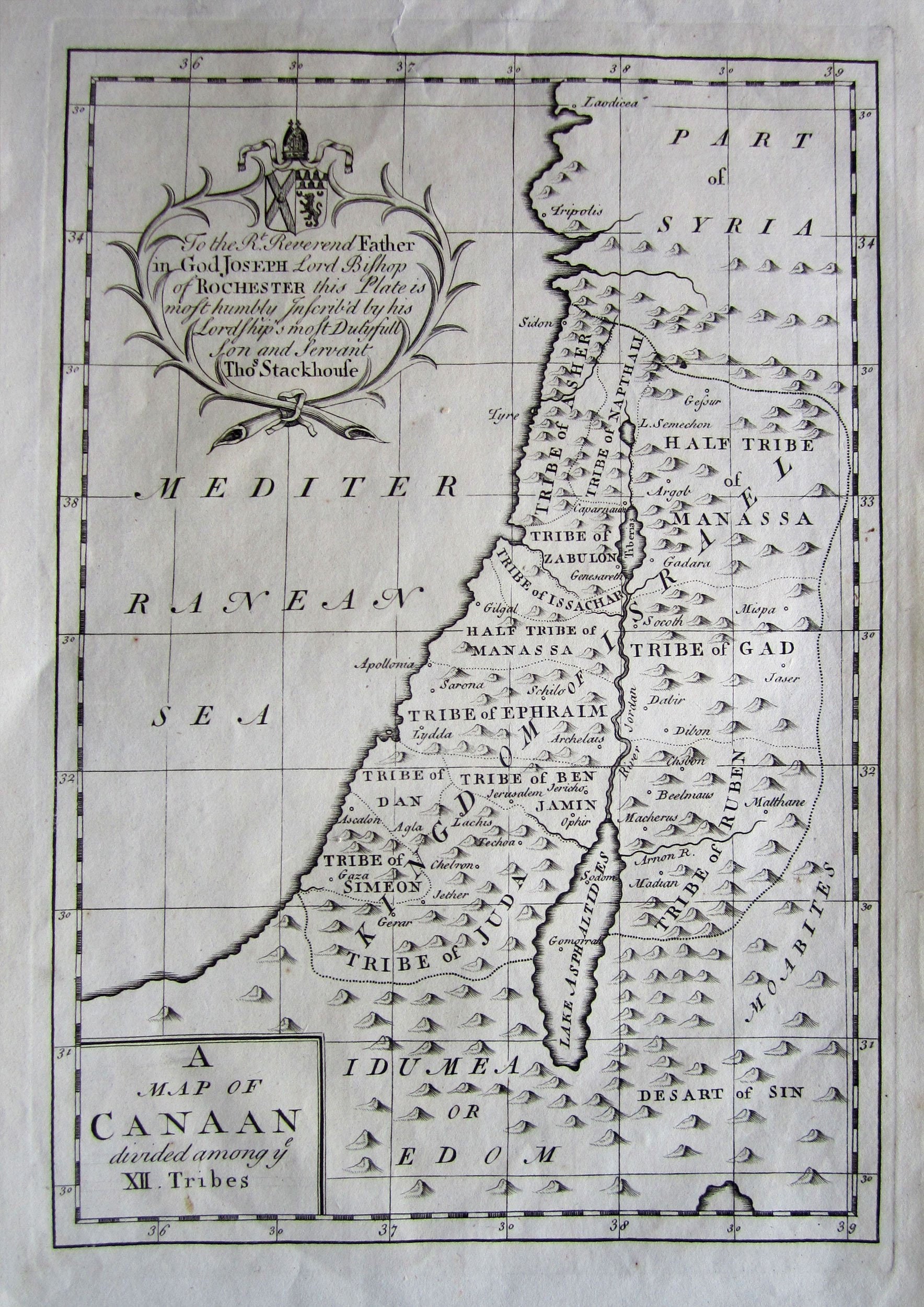 Antique carte une carte de Canaan divisé parmi les tribus - Etsy France Antique carte une carte de Canaan divisé parmi les tribus - Etsy France