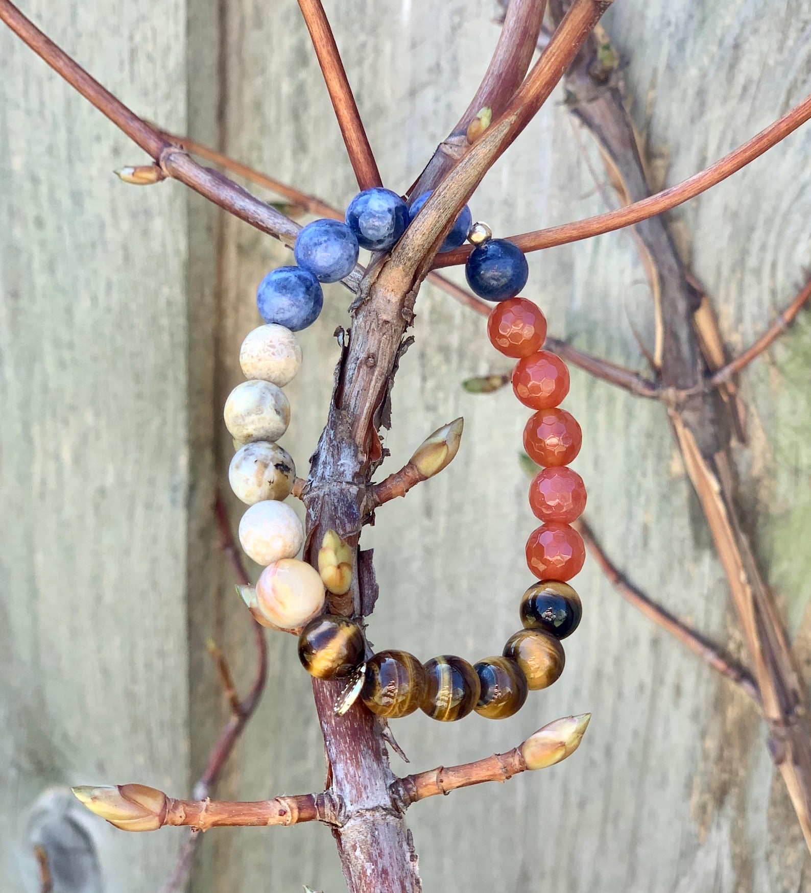 PERSEVERANCE Gemstone Bracelet\beaded Stretch Bracelet\crystal Healing ...