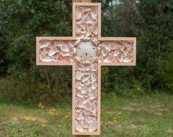 Seashell cross | Etsy