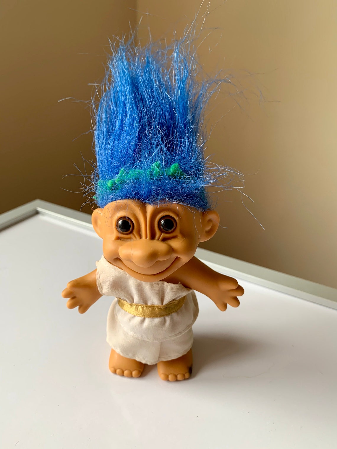 Rare Vintage 1980s 1990s Russ Blue Hair Troll Doll - Etsy