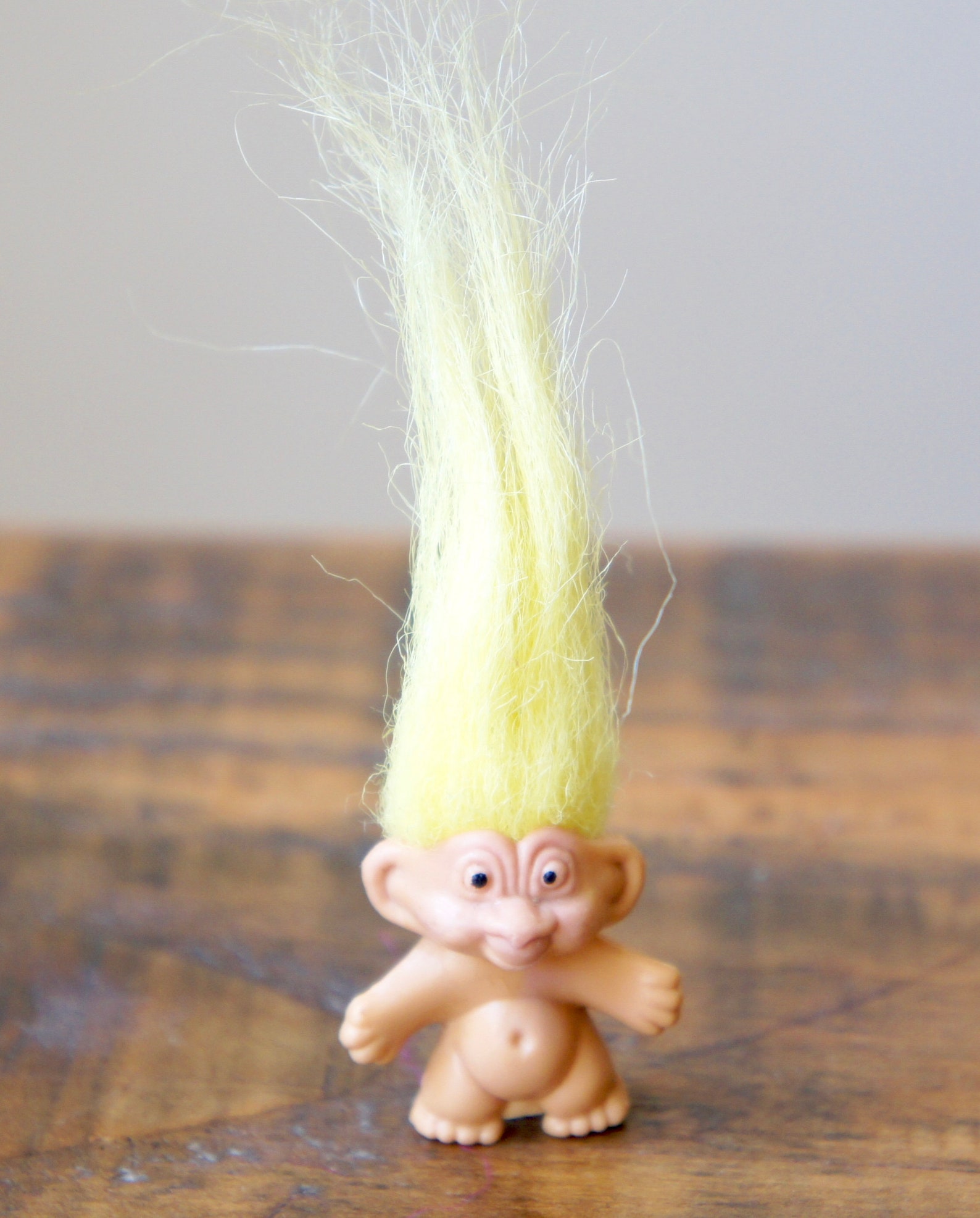 Vintage 1980s 1990s Yellow Hair Mini Troll Pencil | Etsy