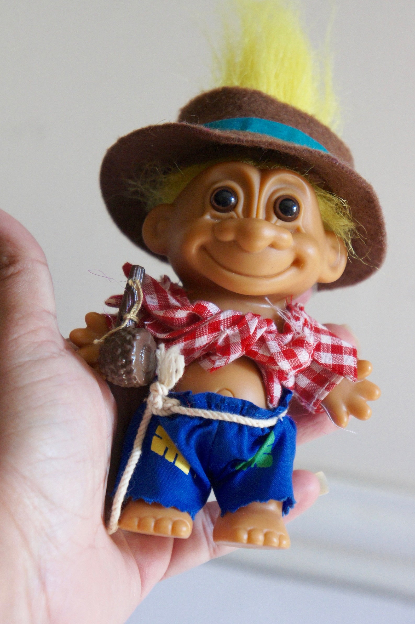 Vintage 1980s 1990s Russ Yellow Hair Troll In Cowboy - Etsy